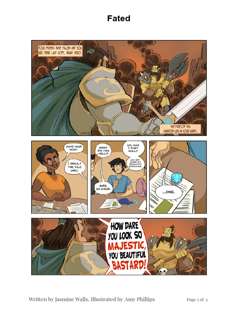 Fated D&D Comic | PDF | Home & Garden