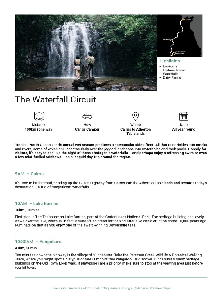 Waterfall Circuit: Cairns to Atherton | PDF