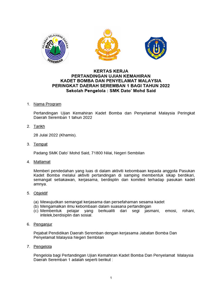 Kertas Kerja K Bomba | PDF