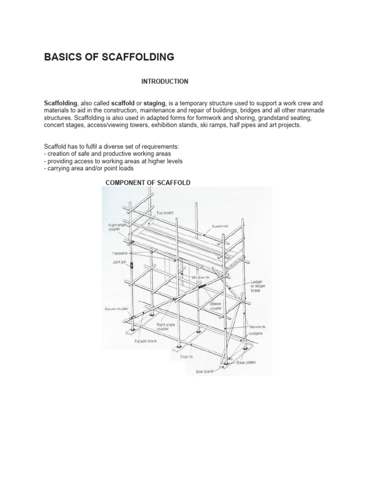 Scaffolding Safety Guidelines and Hazards | PDF