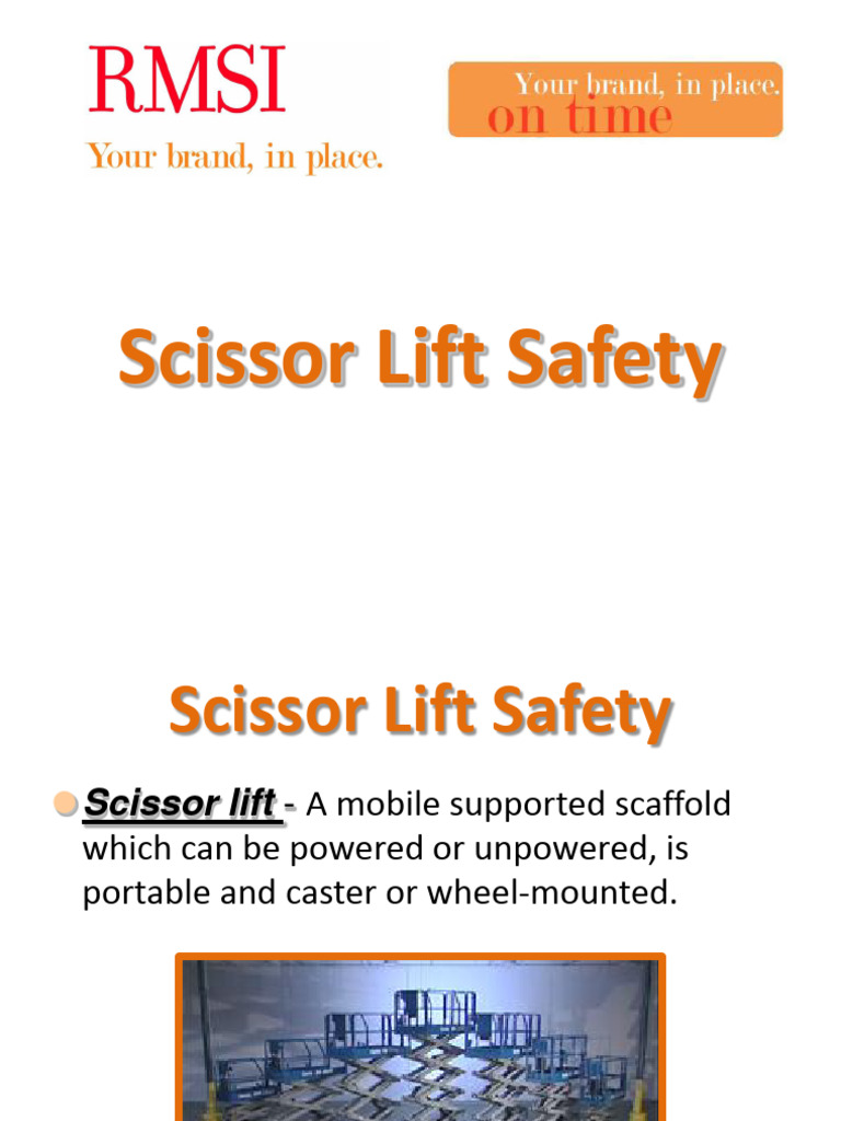 Scissor Lift Safety | PDF