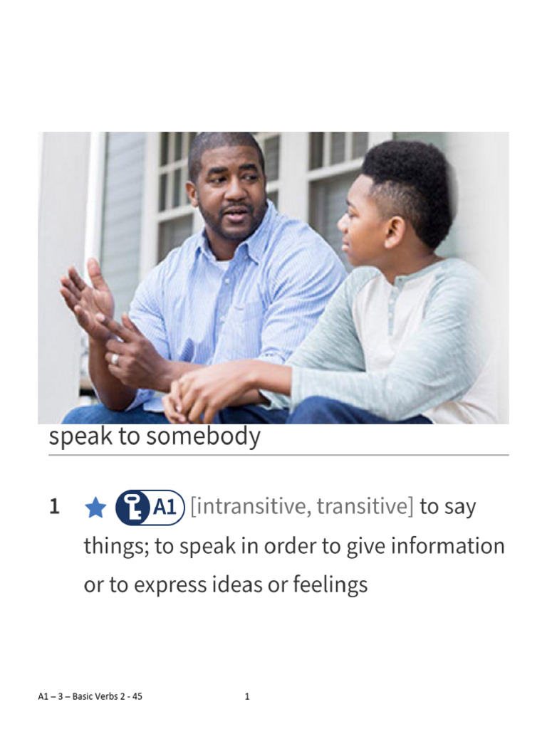 3 - Basic Verbs 2 - 45 | PDF