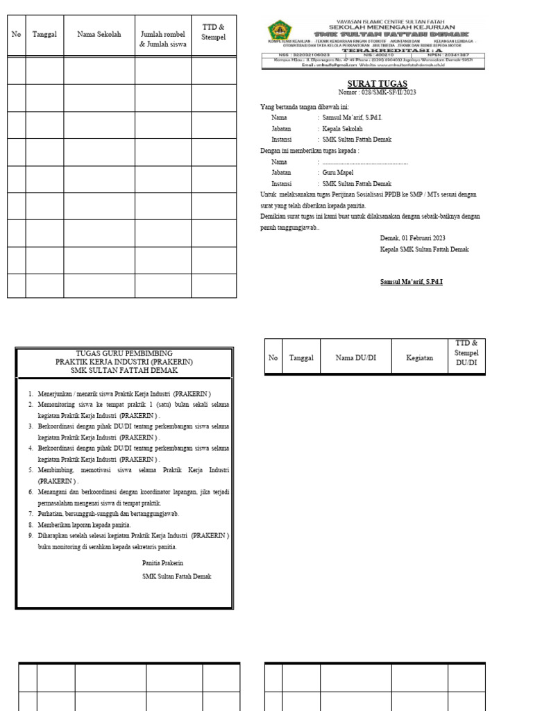 Buku Monitoring PKL | PDF