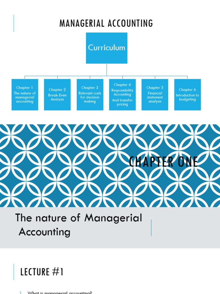 Managerial Accounting Overview Guide | PDF | Finance & Money Management