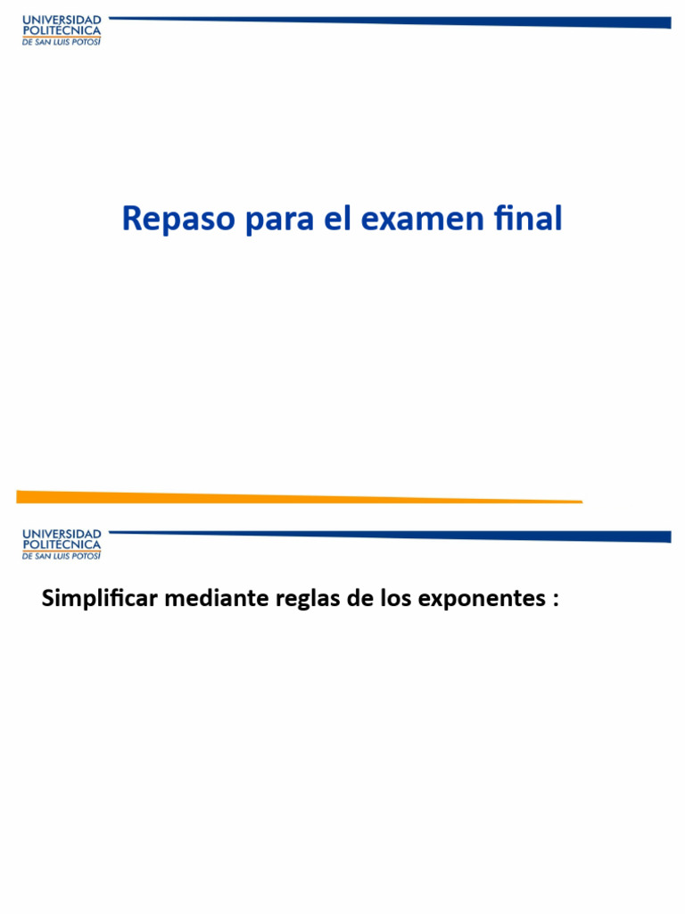 Repaso para Examen Final Mate Intro | PDF Repaso para Examen Final Mate Intro | PDF