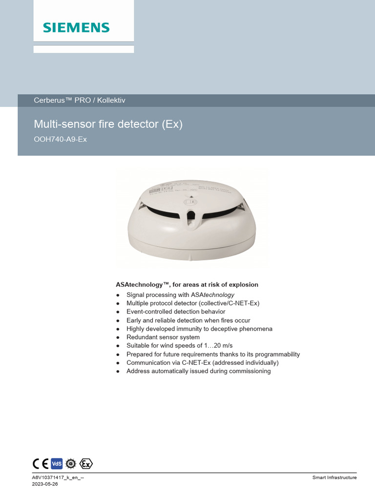 A6V10444410_Multi-sensor fire detector_en | PDF | Sensor | Smoke