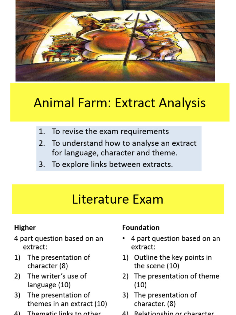 Animal Farm Extract Analysis | PDF