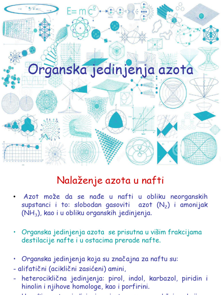 Organska Jedinjenja Azota | PDF