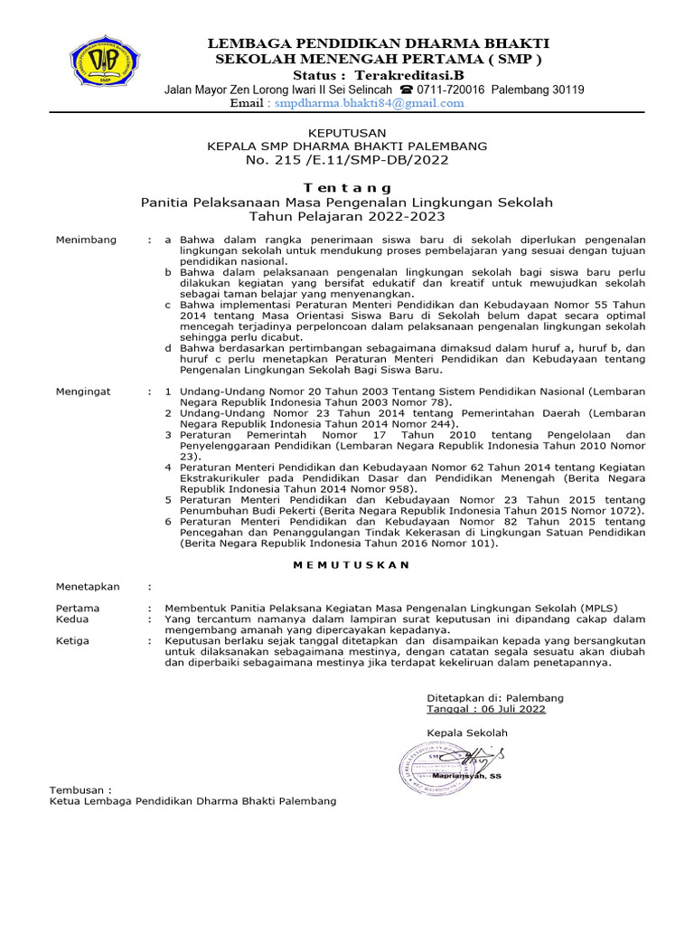 SK MPLS 2022-2023 | PDF