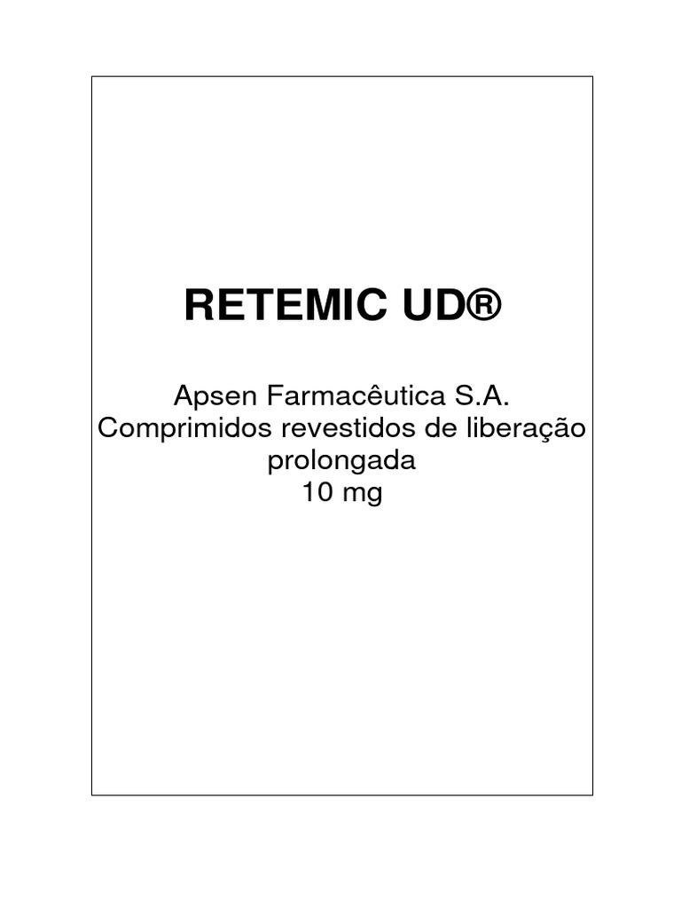 Bula-Retemic-UD-Com-Profissional | PDF | Gravidez | Amamentação