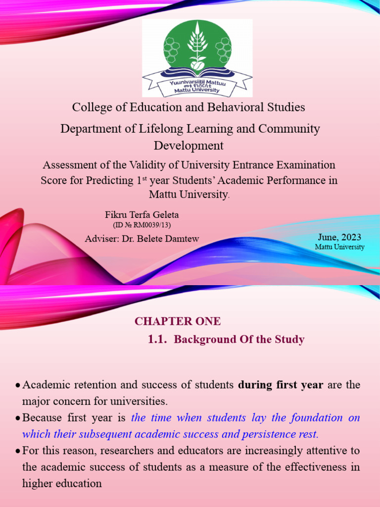 Fikiru's Research Presentation 26-6-2023 | PDF | Dependent And ...