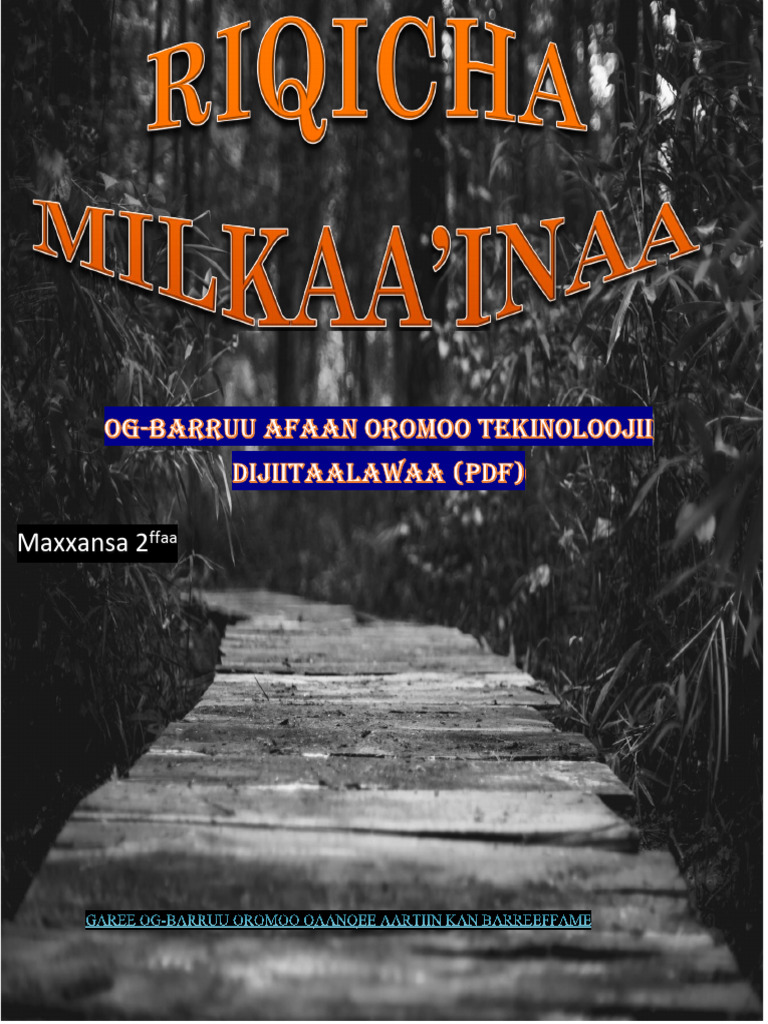 Kitaaba RIQICHA MILKAA'INAA | PDF