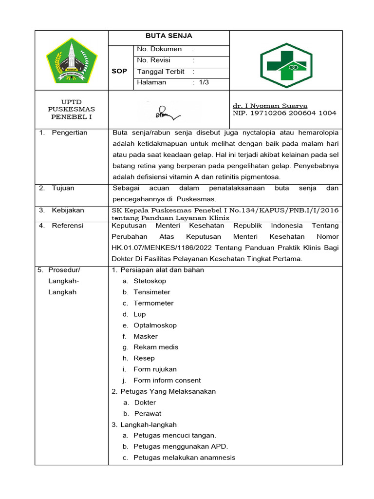 Sop Buta Senja | PDF
