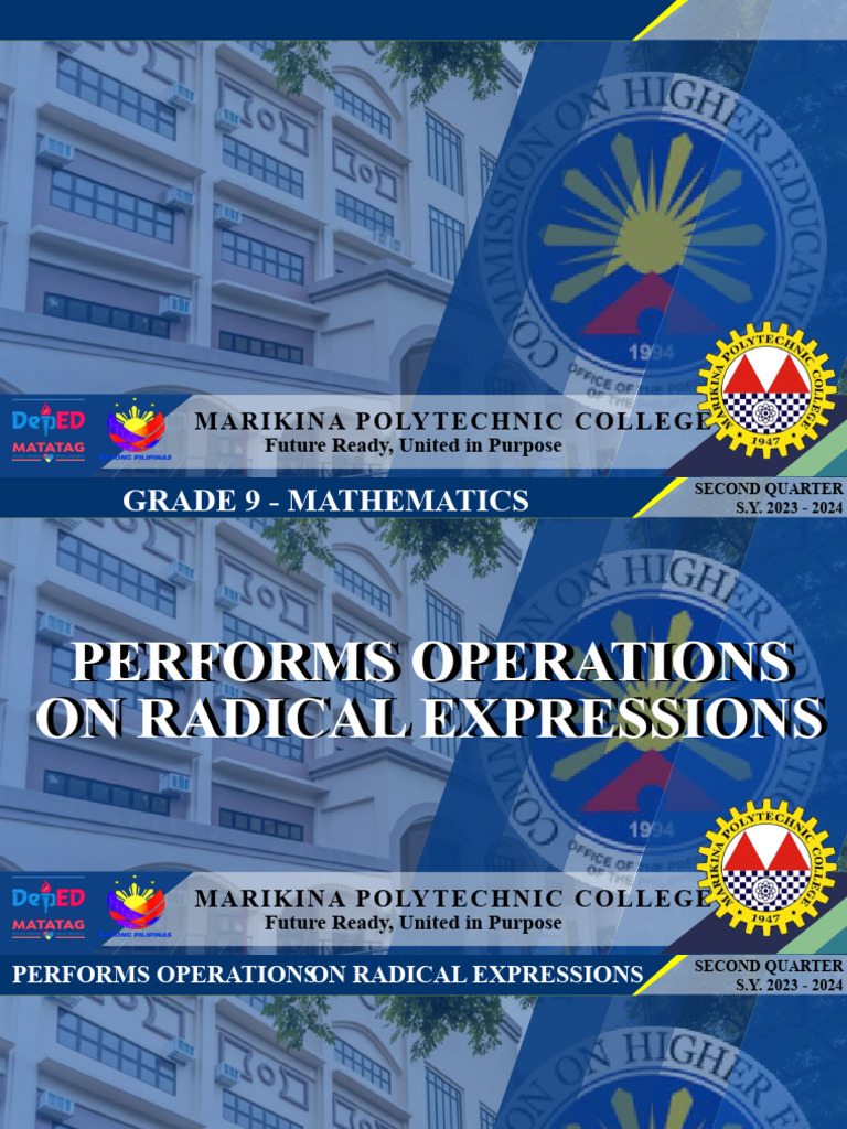 Addition and Subtraction of Radicals | PDF | Mathematics | Science