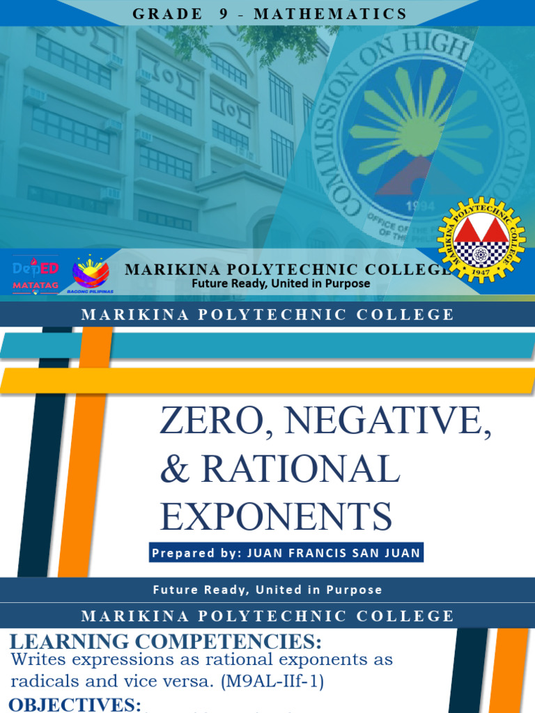 Grade 9 Math: Exponents Explained | PDF | Cognition