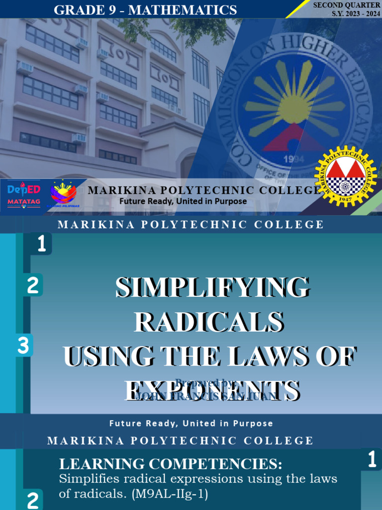 Simplifying Radicals | PDF