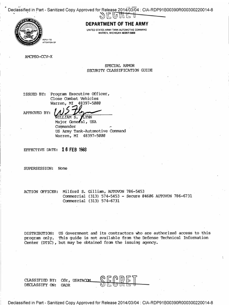 M1 Abrams Composite Armor Layout | PDF