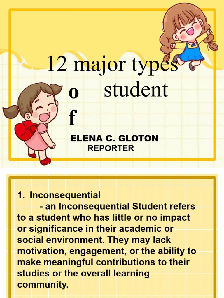12 Major Types of Student | PDF