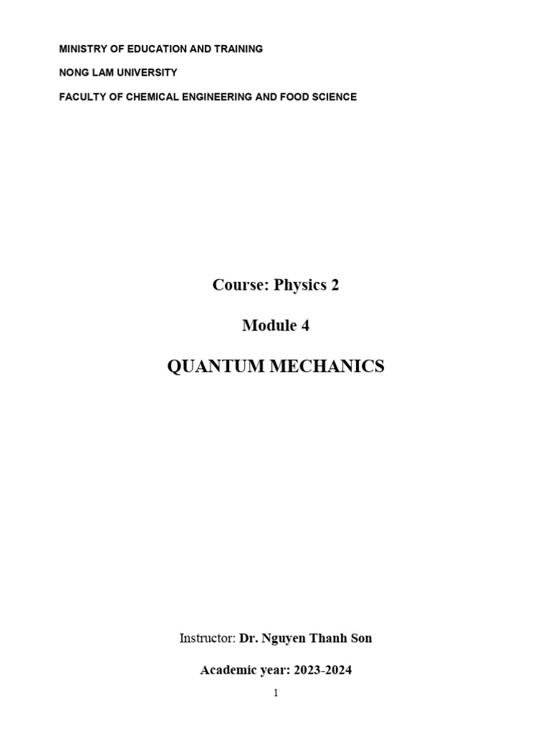 Module 4 Quantum 2023 | PDF