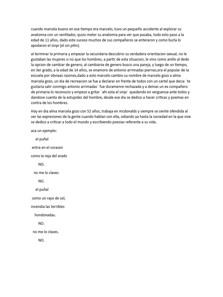 Biografia de Alma Marcela Gozo | PDF