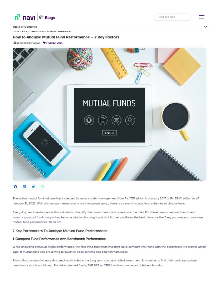 Key Factors for Mutual Fund Analysis | PDF | Investment Fund | Mutual Funds