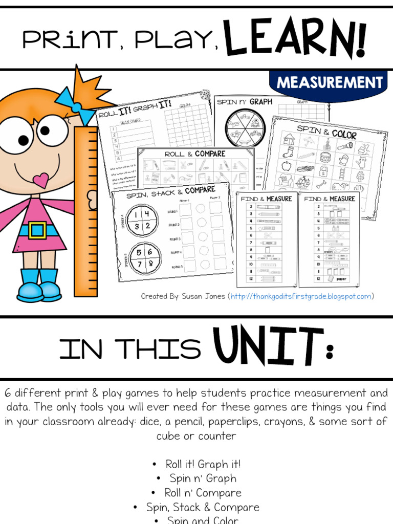 Print Play: Measurement | PDF