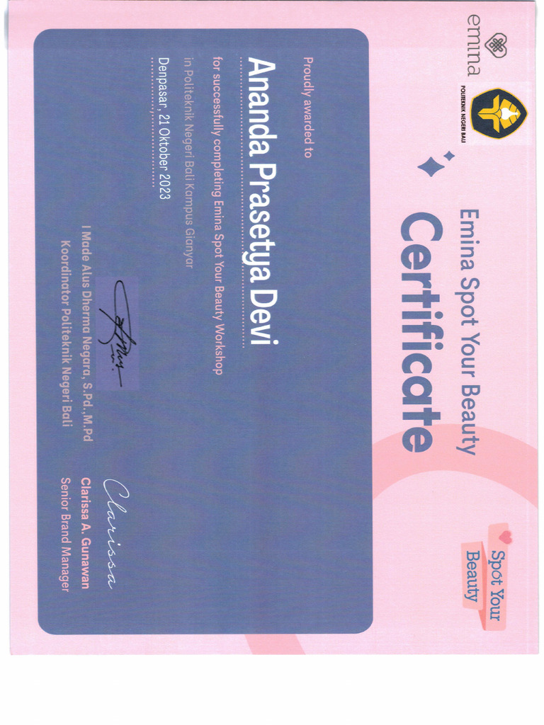 Ak Ananda Prasetya Dewi | PDF