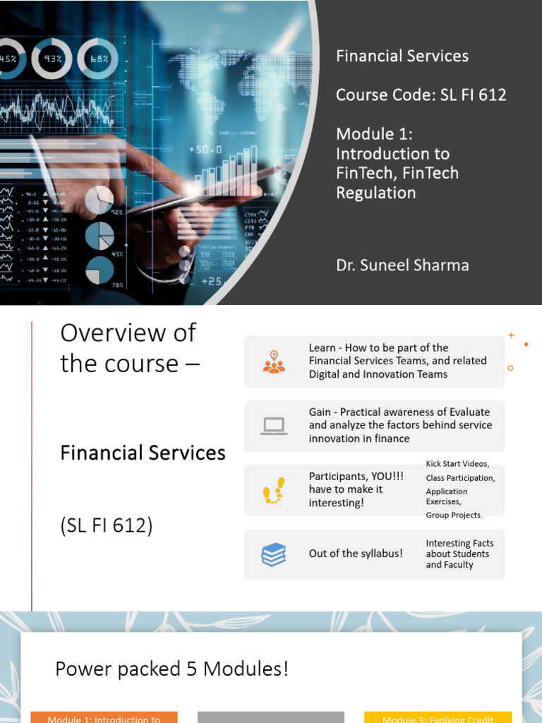 FS Module 1 Introduction To FinServ, FinServ Regulation | PDF | Non ...