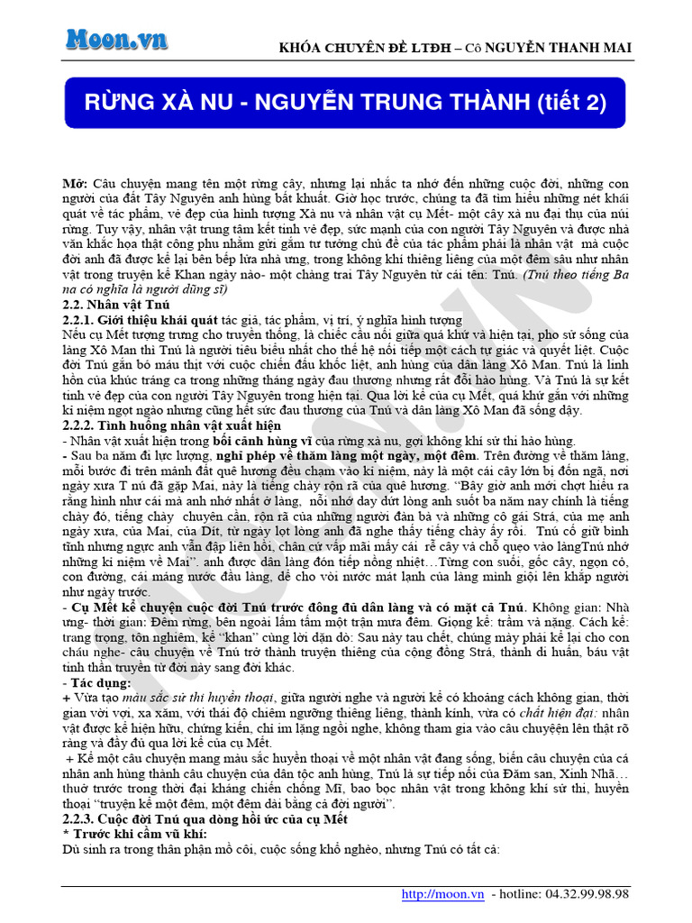 Rung Xa Nu - Nguyen Trung Thanh (Tiet 2) | PDF