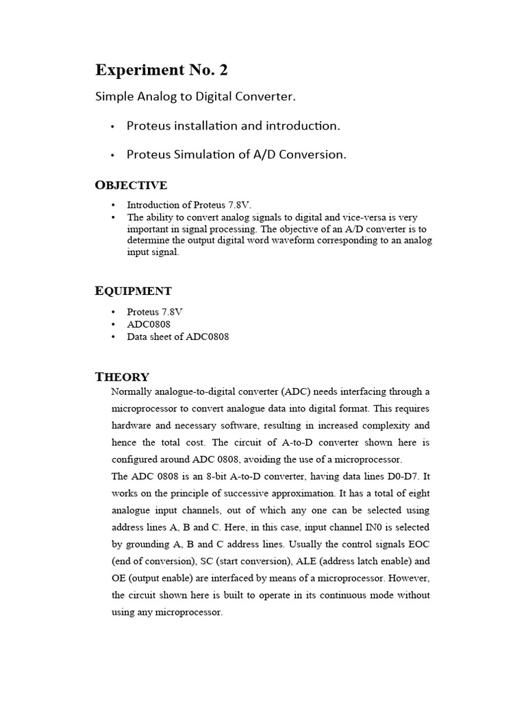 Analog To Digital Pdf