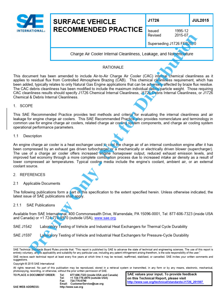 Sae 1726 Milipore | PDF | Engines | Materials