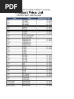 Pvc price List - 2024 - 25 | PDF | Pipe (Fluid Conveyance) | Plumbing