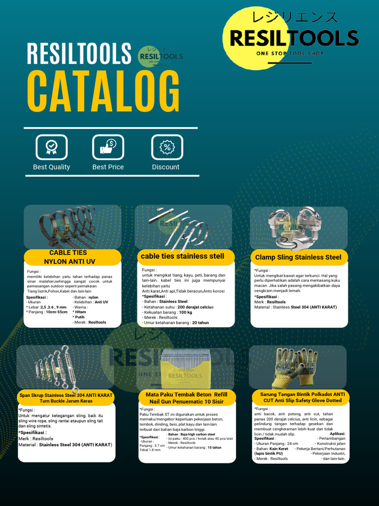 Catalog Resiltools | PDF