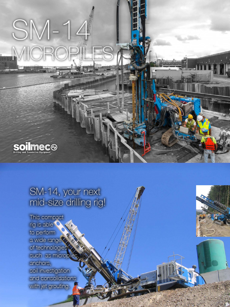Mid-Size Drilling Rig: SM-14 Micropiles | PDF