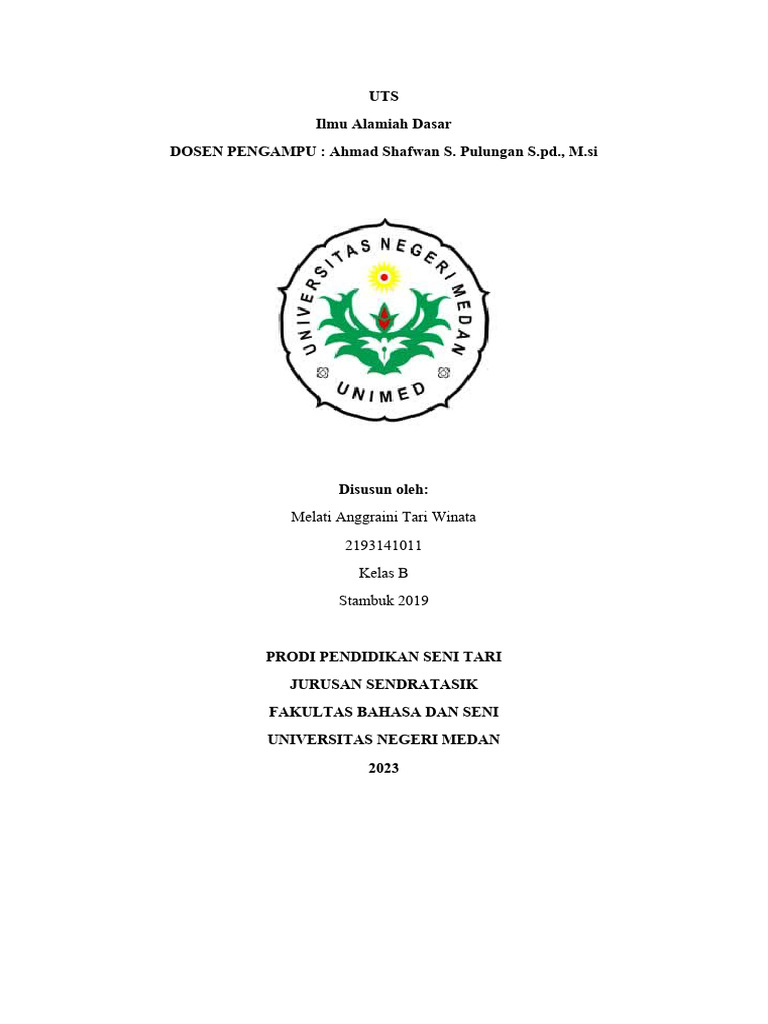Uts B Melati Anggraini 2193141011 | PDF