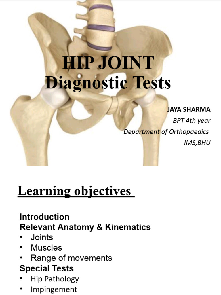 HIP JOINT Special Tests-WPS Office | PDF | Hip | Anatomical Terms Of Motion