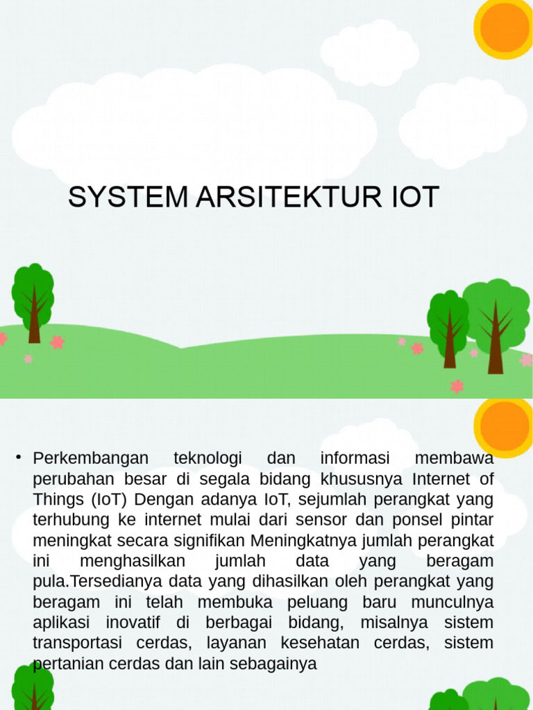 Arsitektur Utama Internet of Things | PDF