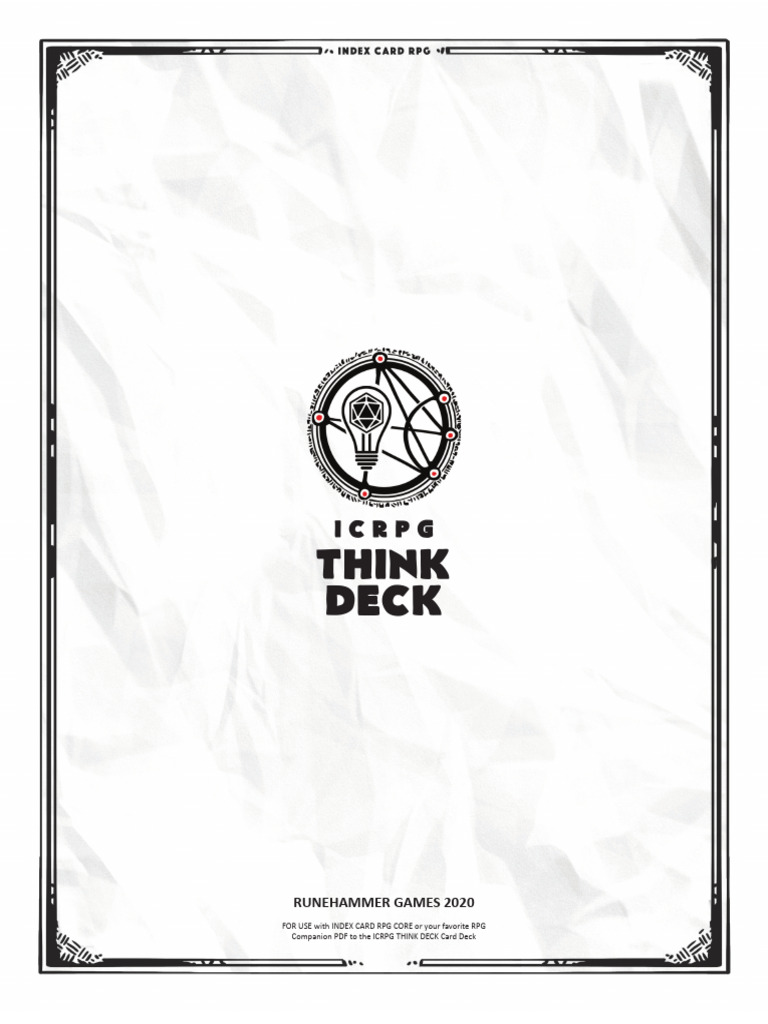 Think Deck Readers Guide 1.3 | PDF | Playing Cards