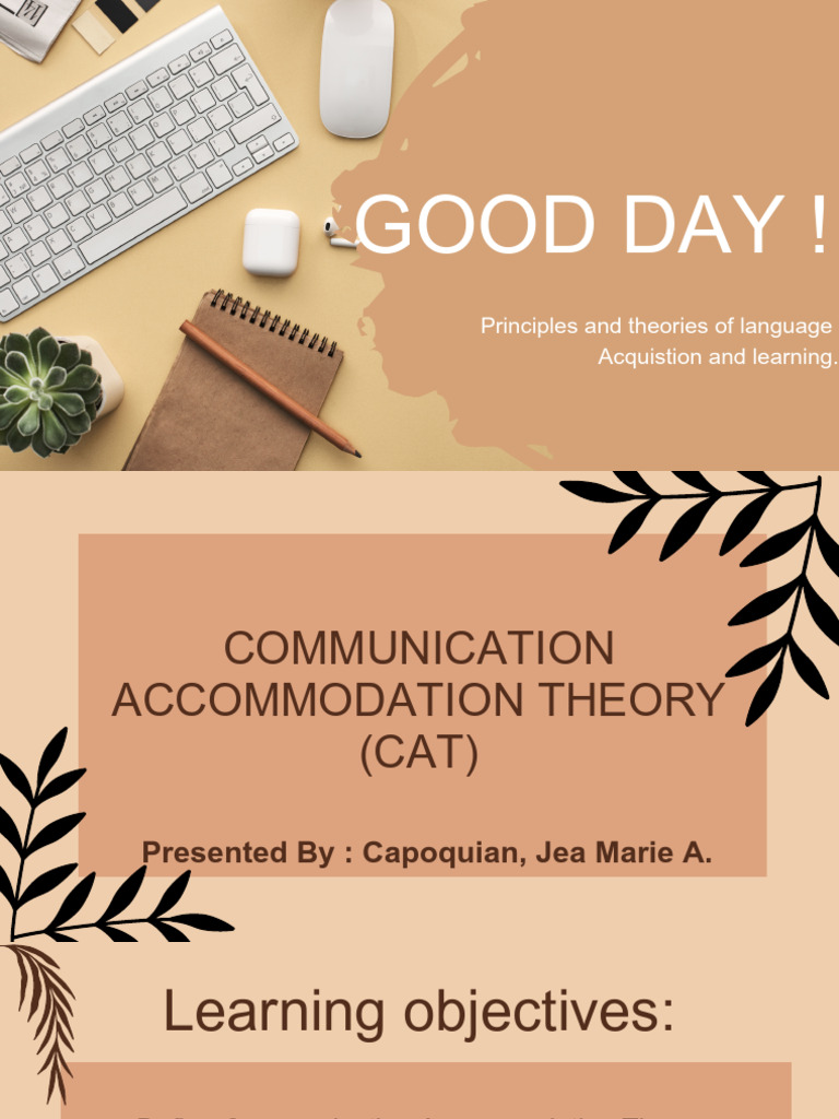 Communication Accommodation Theory | PDF | Science & Mathematics