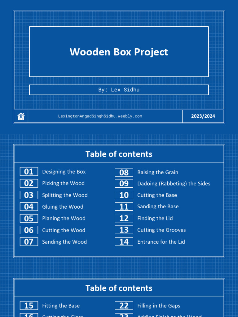 Lex Sidhu - MW WW - Wooden Box Project - g10 - 2023-2024 | PDF ...