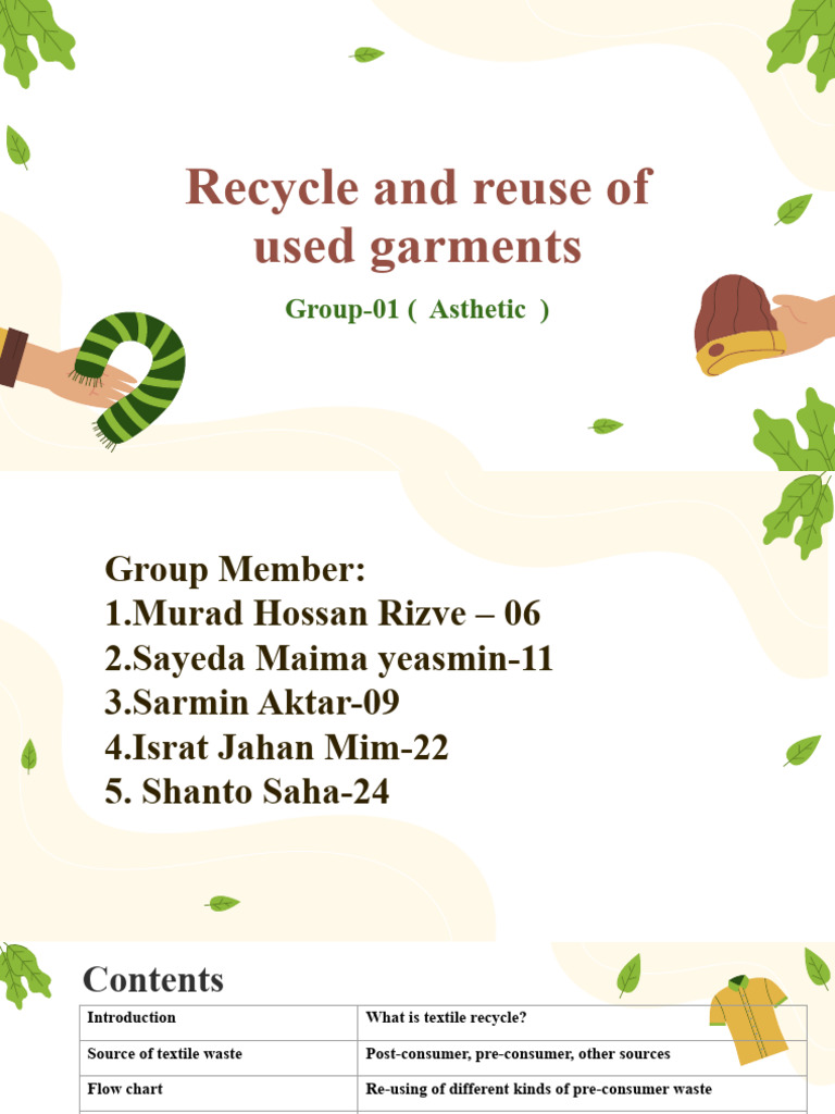 Recycle | PDF | Recycling | Textiles