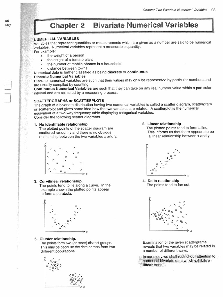 Klup Apps U3 Chapter2 Bivariate Numerical | PDF