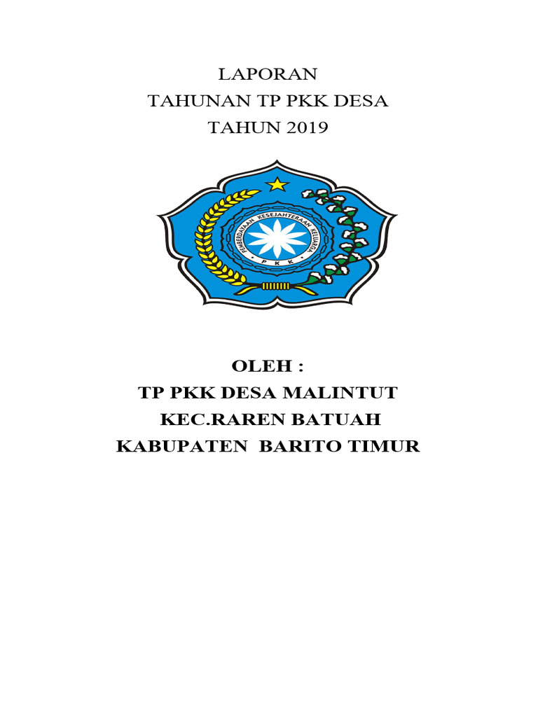 Laporan PKK desa | PDF