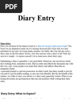 Diary Entry Structure and Format | PDF | Language Arts & Discipline ...
