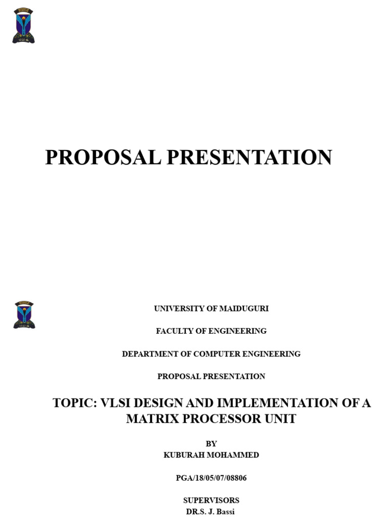 Proposal Presentation | PDF | Central Processing Unit | Field Programmable Gate Array