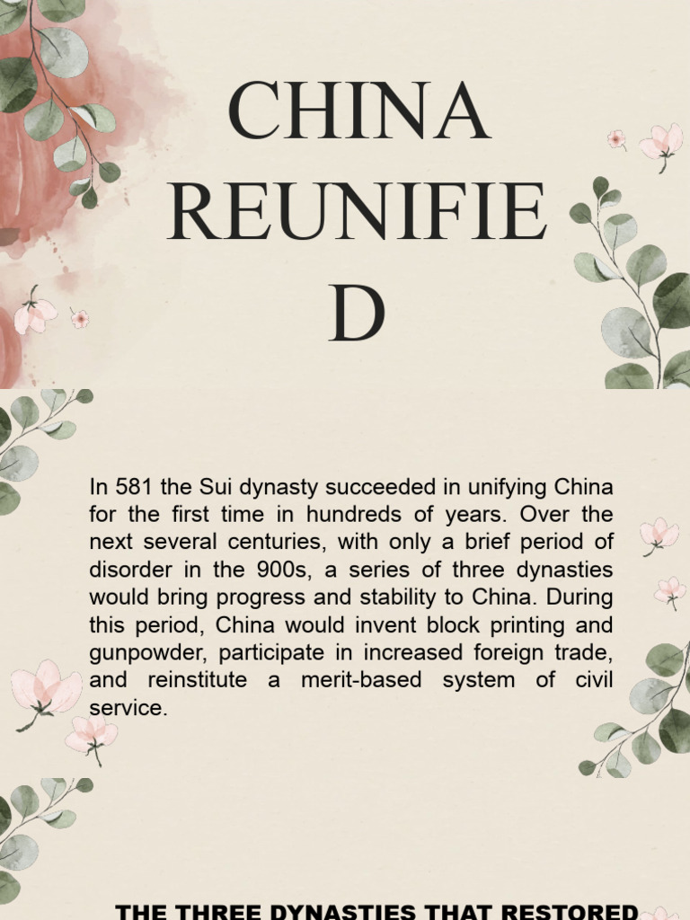 China Reunified | PDF | China | World Politics