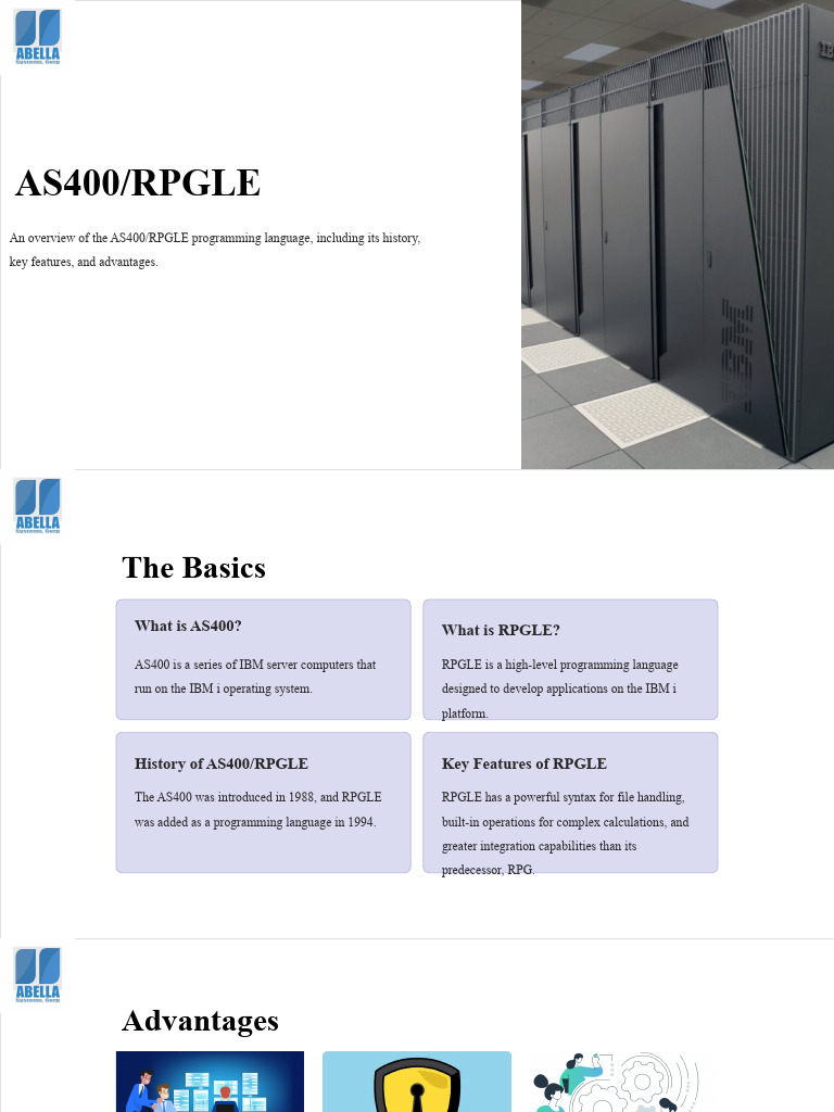 AS400/RPGLE Overview & Benefits | PDF | Ibm Rpg | Computer Programming