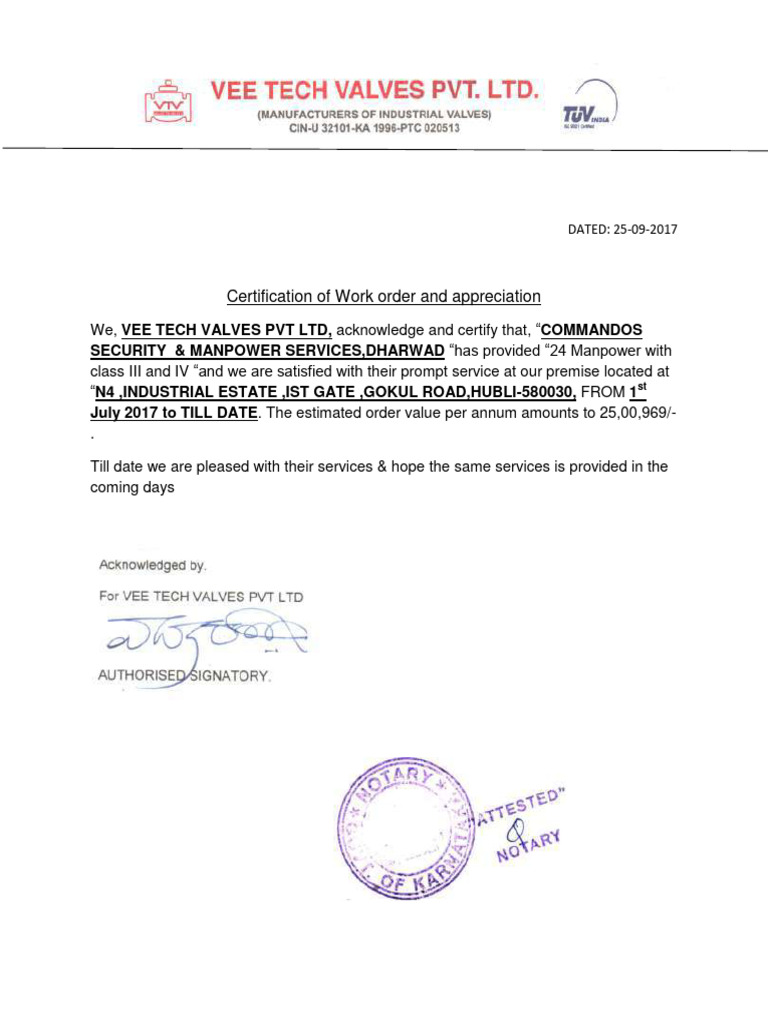 Satisfactory Certificate Deo - Removed | PDF