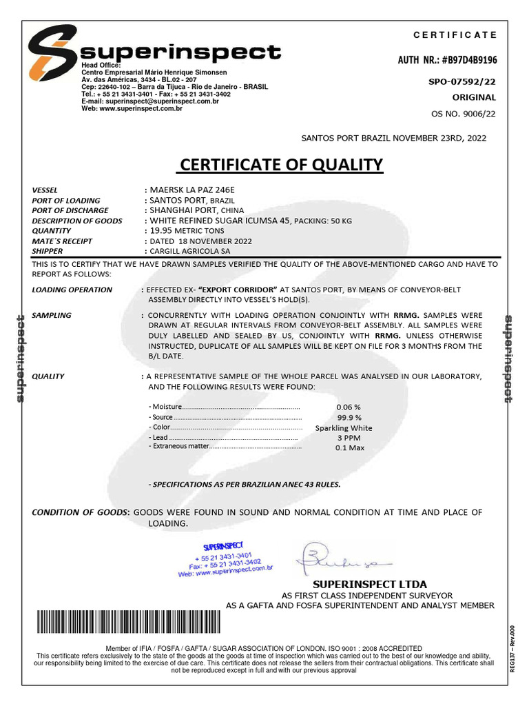 Certificate of Quality-Templates | PDF