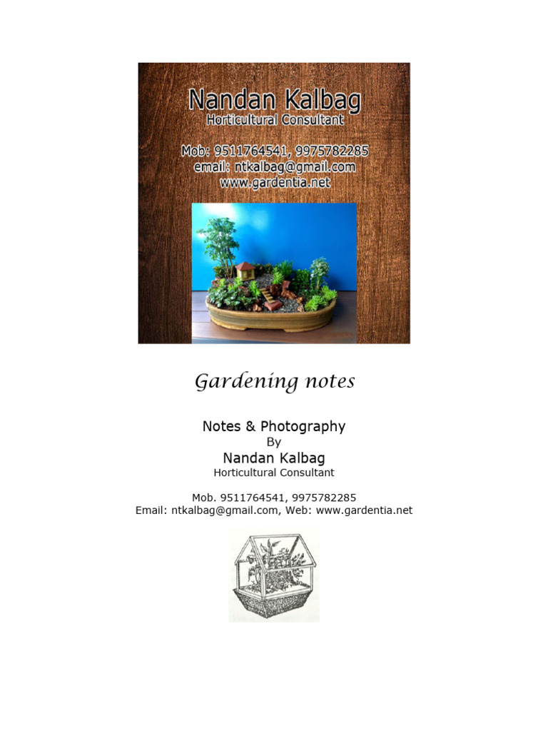 Gardening Notes (English) | Download Free PDF | Plant Nutrition ...
